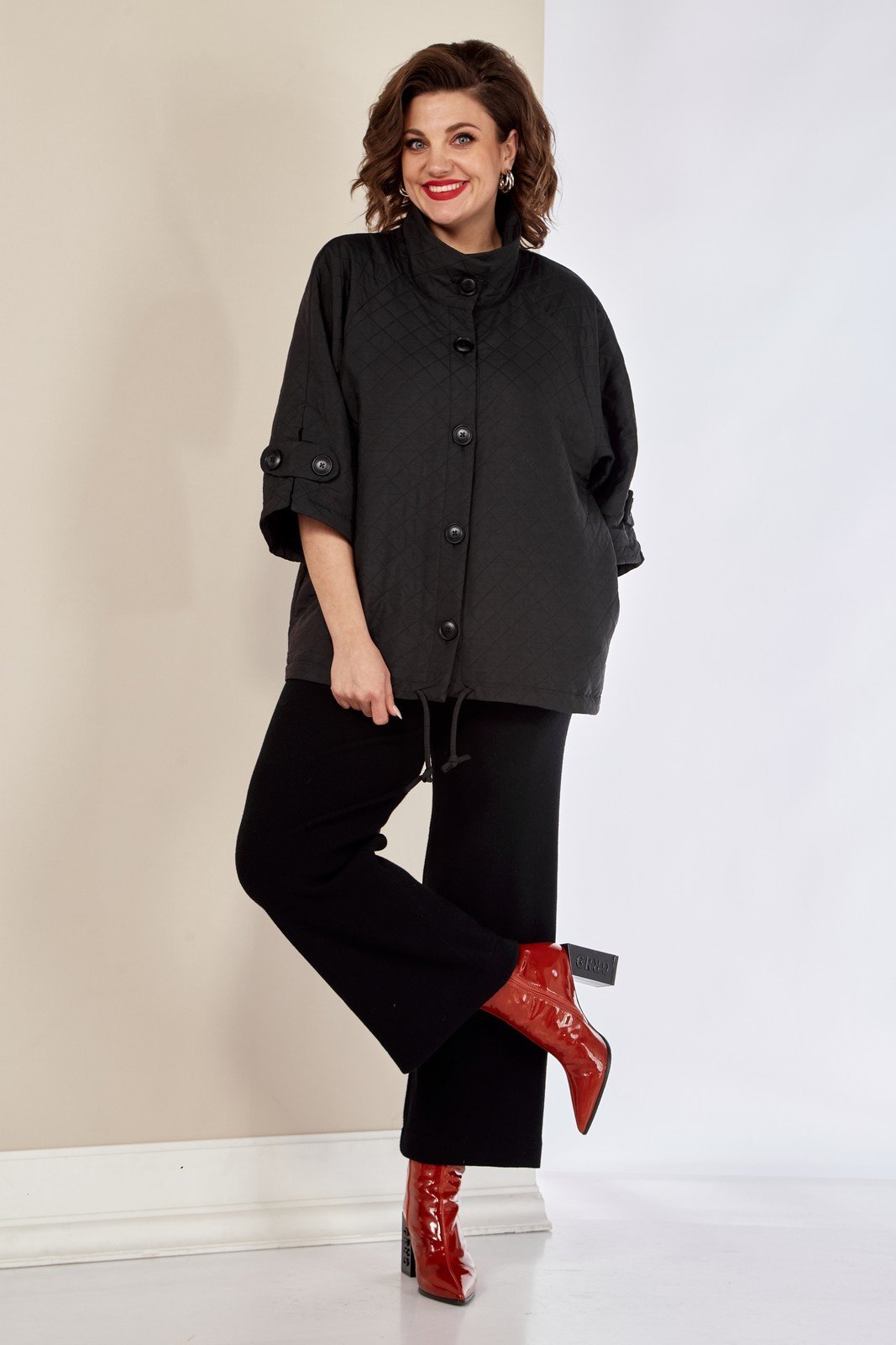 Куртка 2145 черный Shetti купить в интернет магазине Велесмода